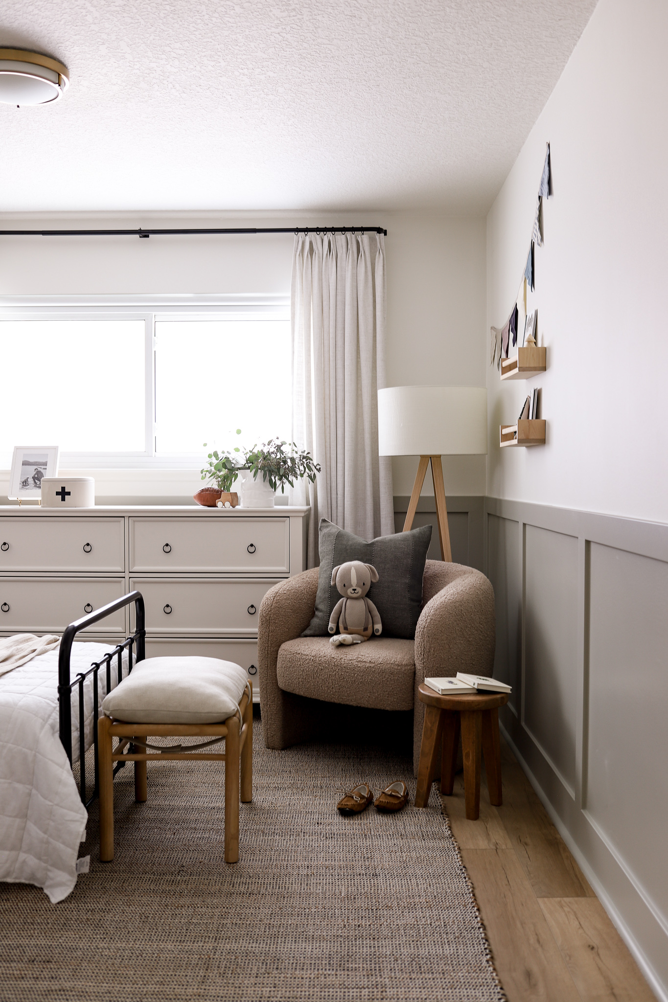 Update on Weston’s Room: Board and Batten Reveal! – Halfway Wholeistic